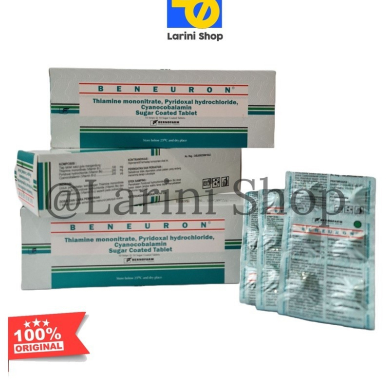Jual BENEURON TAB (PER BOX) 1 strip isi 10 tablet / VITAMIN B | Shopee ...