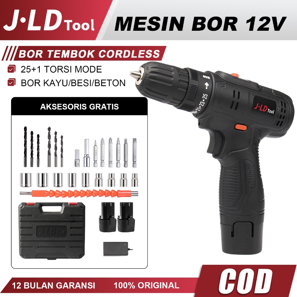 Jual JLD 12Vf Mesin Bor Baterai Murah Berkualitas Bor Cas Jld Bor Case ...