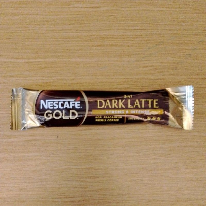 Jual Kopi Sachet Nescafe Gold 3 in 1 Dark Latte Original Malaysia 1 Pcs ...