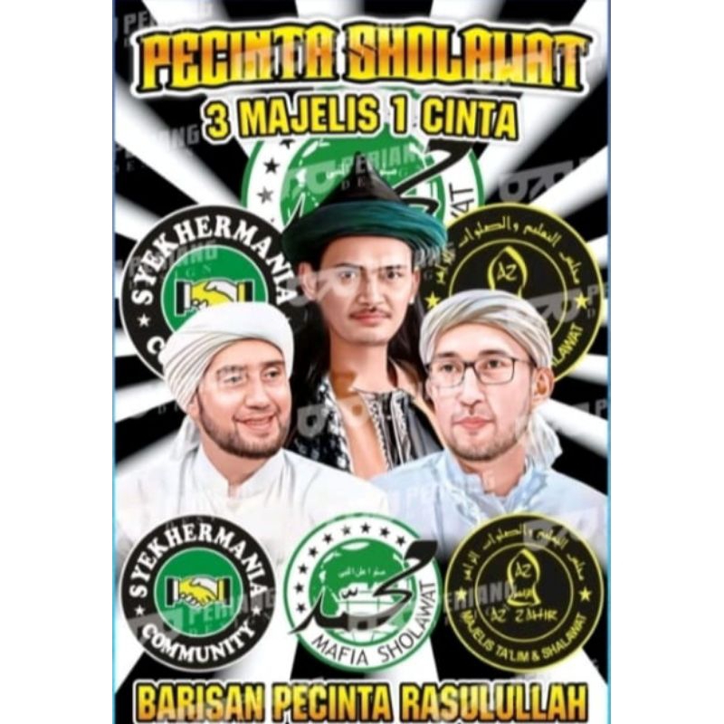 Jual BENDERA HABIB, BENDERA SYEKHERMANIA FULL PRINTING, MINIFLAG ...