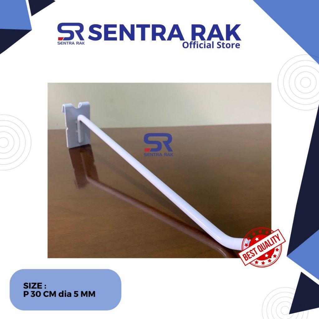 Jual Hook Ram Hook Mesh Single Minimarket dia 5 mm - Putih | Shopee ...
