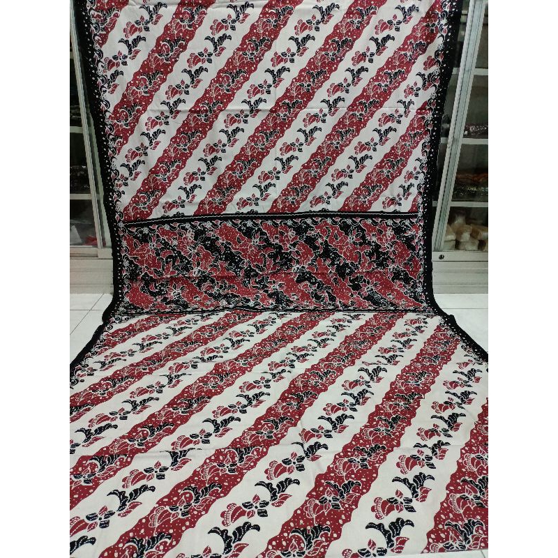 Jual Batik Printing Lamongan motif slempang putih dan tumpal | Shopee ...
