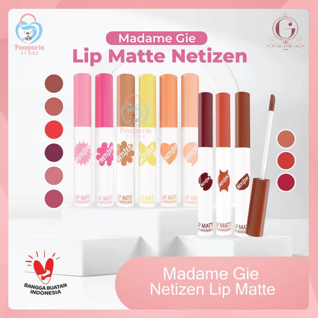 Jual Madame Gie Lip Matte Netizen +62 / Netizen Lip Matte - Lipcream Jakarta Bali Medan Makassar ...