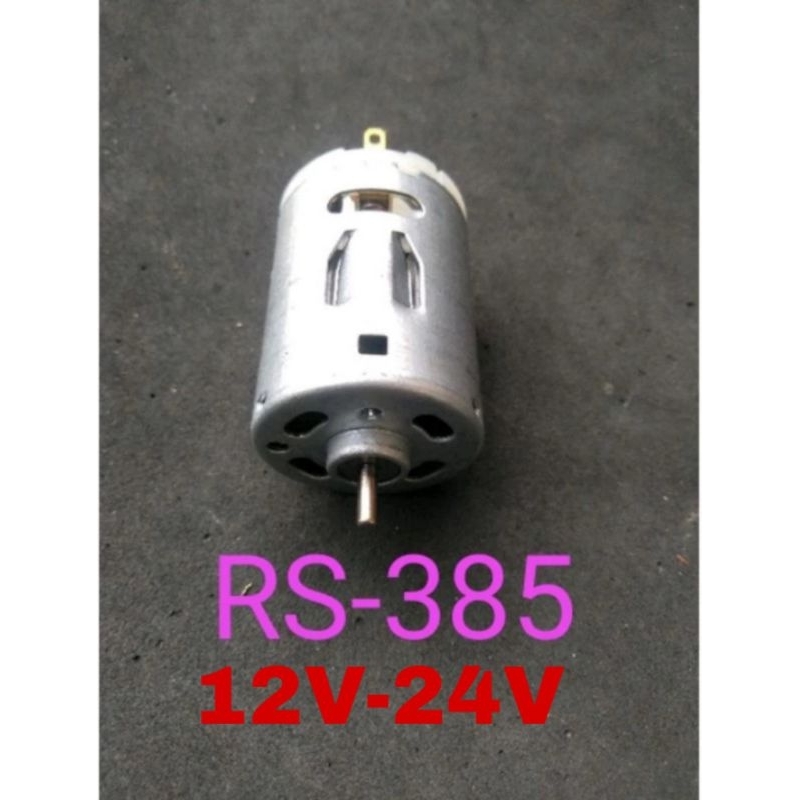 Jual MOTOR RS385 12-24V DC DINAMO UNTUK BOR, HAIRDRIYER, DLL ORIGINAL | Shopee Indonesia