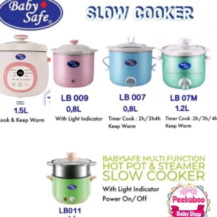 Jual CIT BABY SAFE slow cooker LB6D1 5ltr LB7 8ltr LB7M 1 2ltr LB8 8ltr ...