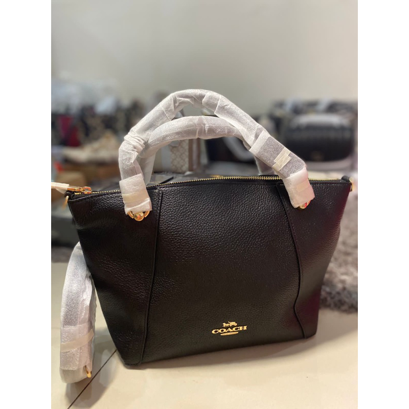 Jual COACH KACEY SATCHEL BLACK | Shopee Indonesia