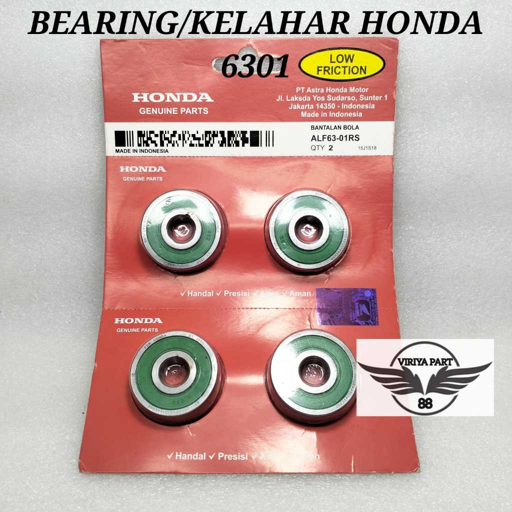 Jual BEARING/KELAHAR HONDA 6301 KUALITAS ORIGINAL ASLI HONDA AHM ...