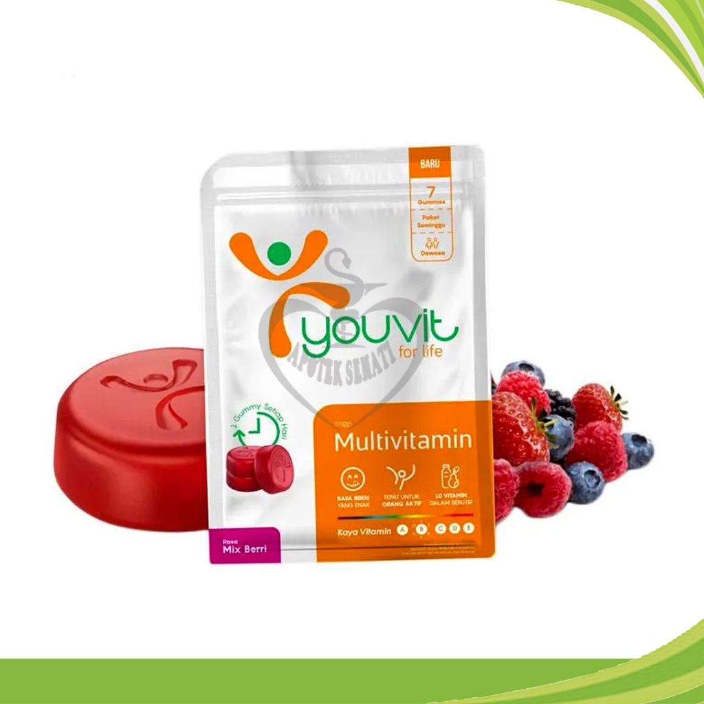 Jual Youvit Multivitamin Adult Gummy Rasa Mix Berry | Shopee Indonesia