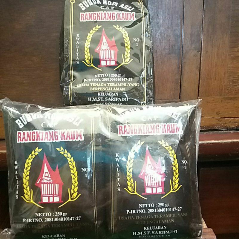 Jual kopi Rangkiang kaum 250 gram isi 5 pcs asli dari batusangkar ...