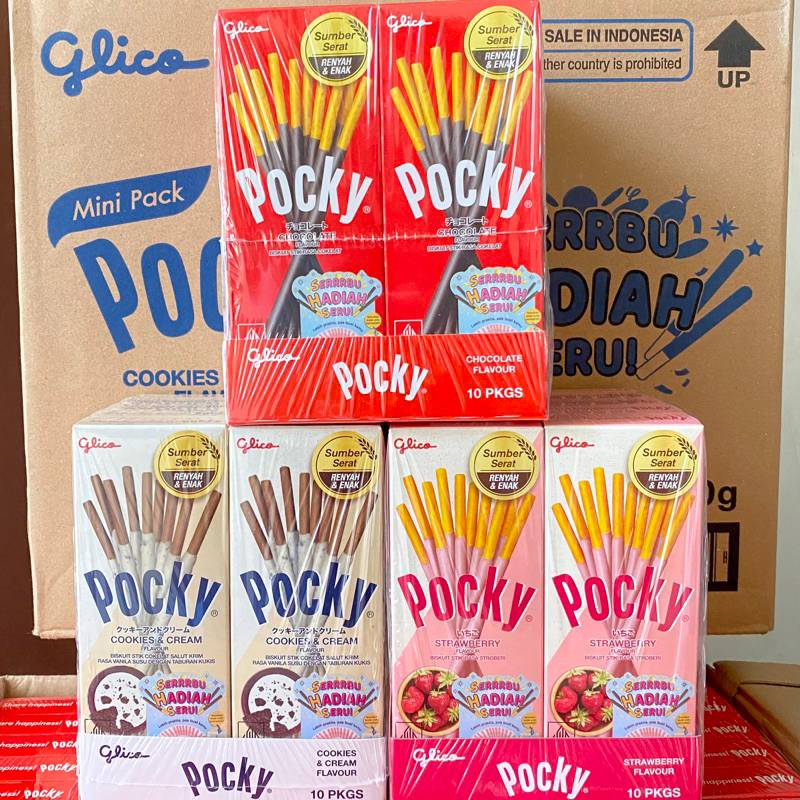 Jual Pocky Mini Box Isi 10 Pack Kemasan 22gr Exp 2026 | Shopee Indonesia