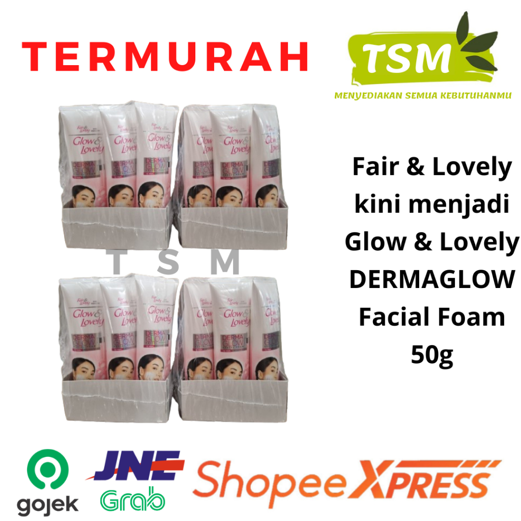 Jual Fair & Lovely kini menjadi Glow & Lovely DERMAGLOW Facial Foam 50g ...