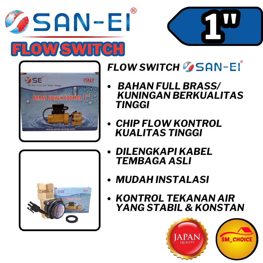 Jual FLOW SWITCH OTOMATIS BOSTER SAN EI 1INCH SAKLAR OTOMATIS POMPA AIR 1" | Shopee Indonesia