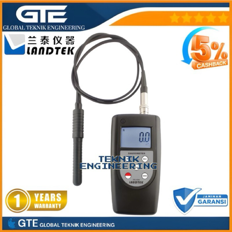 Jual Gauss Tesla Tester GS100D Magnet Meter Landtek GS-100D Magnetic ...