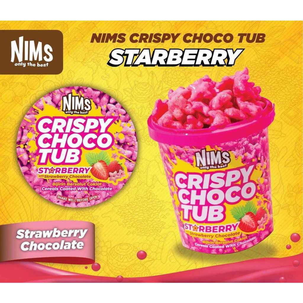 Jual Nims Crispy Choco Tub Starberry 250gr Campuran coklat rasa ...
