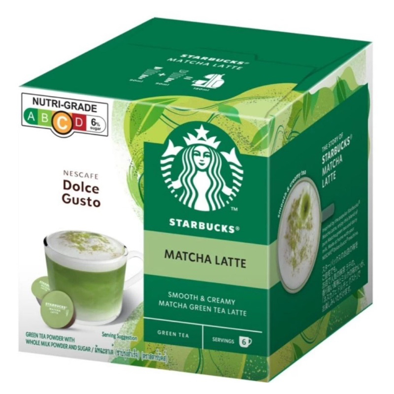 Jual Nescafe Dolce Gusto NDG Starbucks Matcha Latte Green Tea Capsule ...
