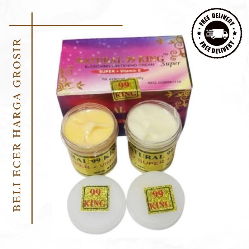 Jual CREAM NATURAL 99 KING SUPER BLEACHING WHITENING | Shopee Indonesia