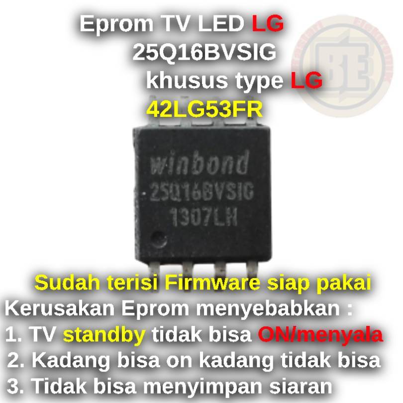 Jual Ic Eprom Firmware TV LG 42LG53FR | Shopee Indonesia