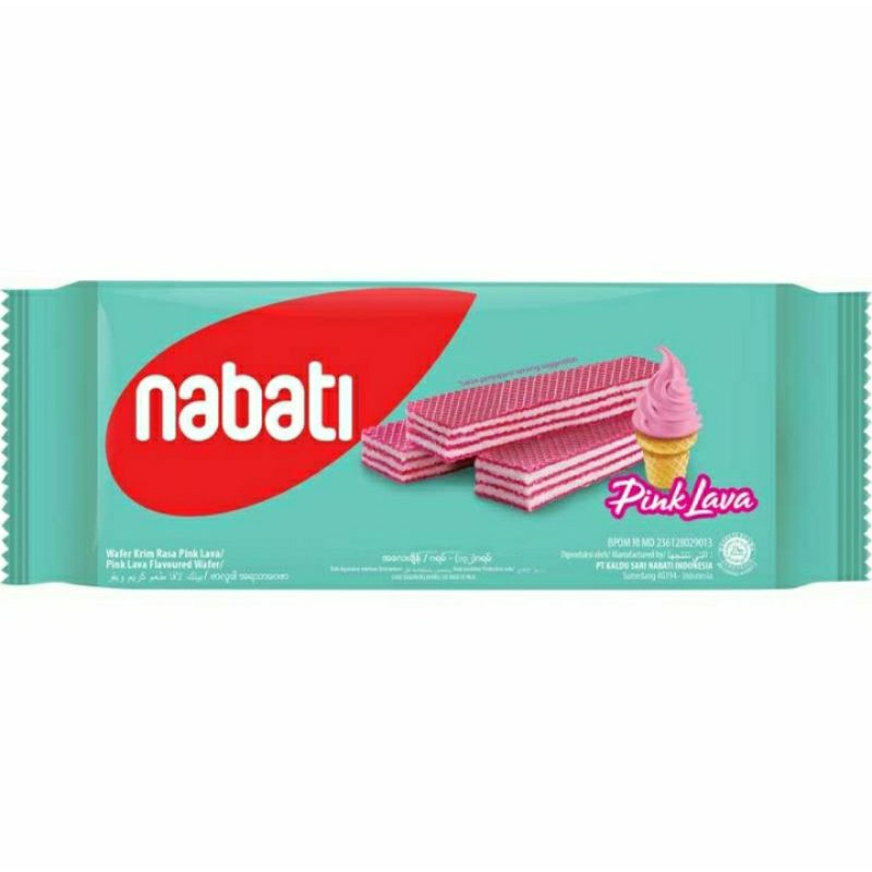 Jual nabati Wafer Pink Lava 122 g | Shopee Indonesia