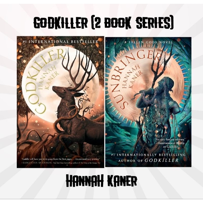 Jual The Fallen Gods (2 book series): Godkiller, Sunbringer by Hannah ...