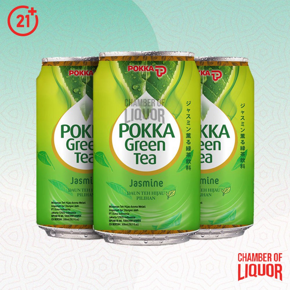Jual POKKA Green Tea Jasmine Can Kaleng 300ml | Shopee Indonesia