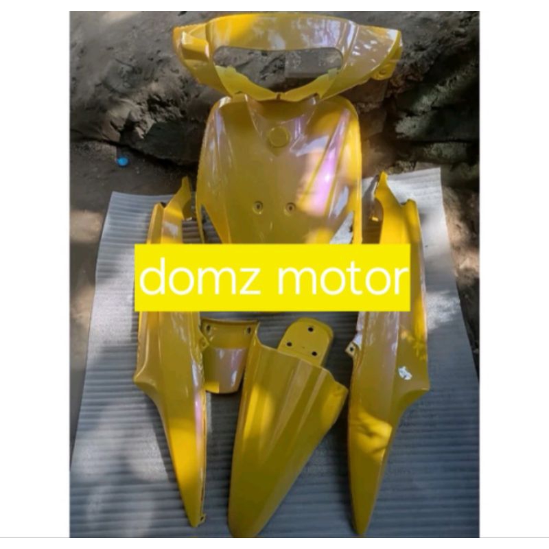 Jual cover ful body halus yamaha mio sporty smile warna kuning ...