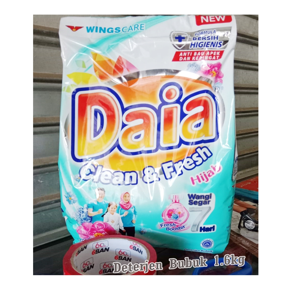 Jual Daia Hijab Clean & Fresh 1600 gram / Deterjen Bubuk Hijab 1.6 kg | Shopee Indonesia