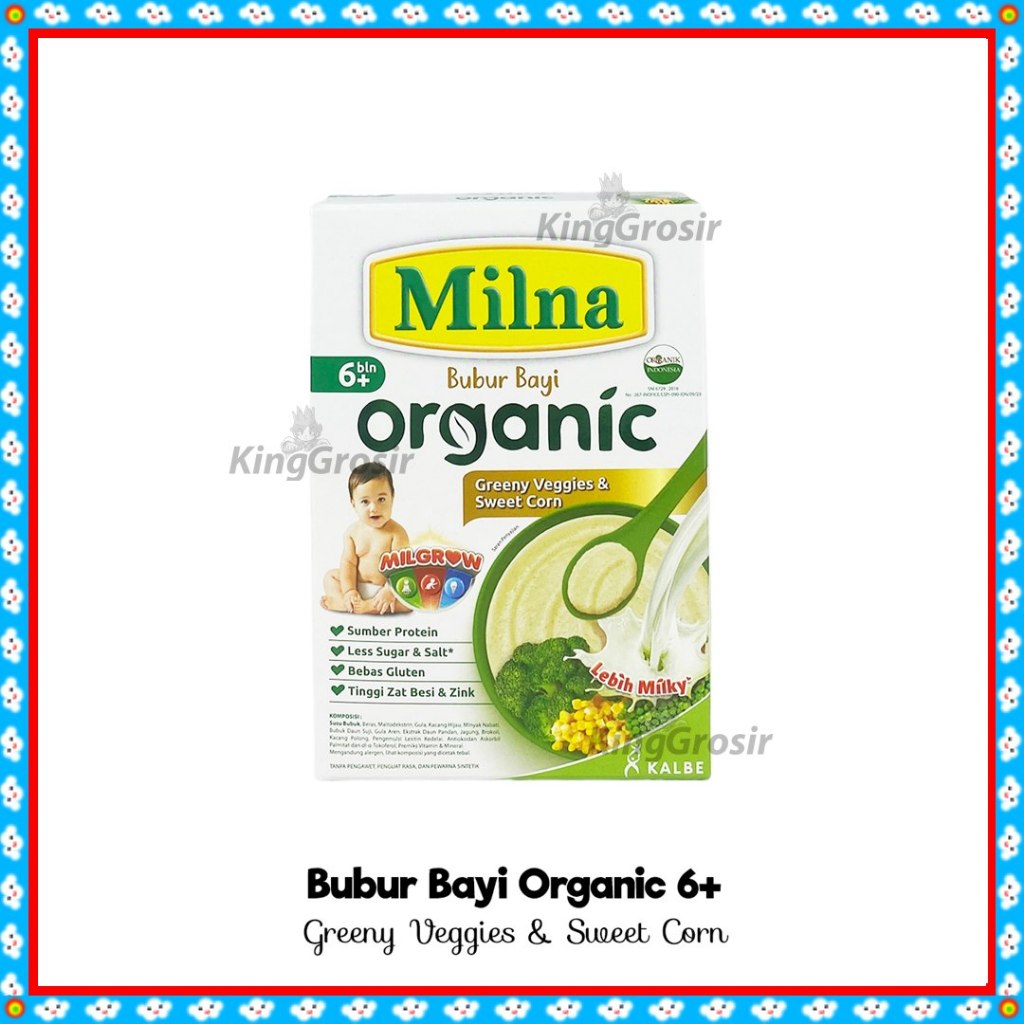 Jual Milna Organik 6+ 8+ berat 120g / Bubur Bayi Organik | Shopee Indonesia