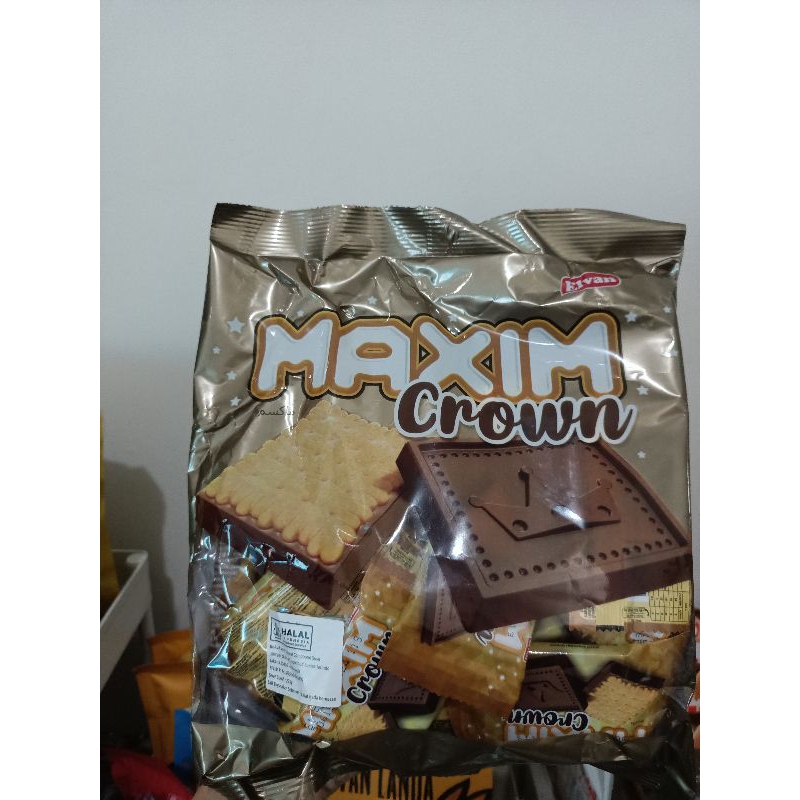 Jual ELVAN MAXIM CROWN COKLAT BISKUIT 275GR EXP JUNI 2025 | Shopee ...