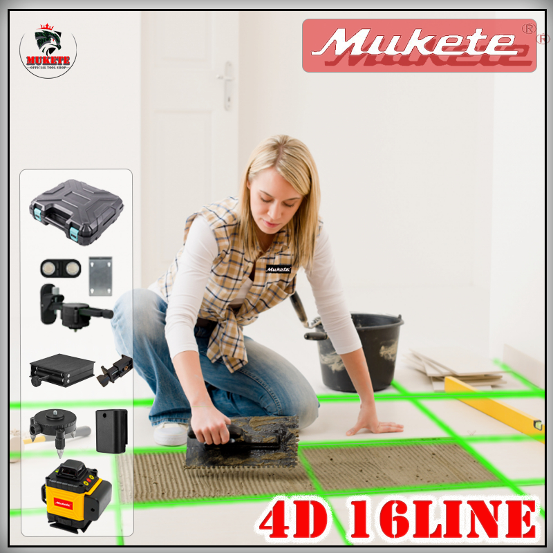 Jual 【Mukete】16V laser leveling waterpass laser multifungsi laser ...