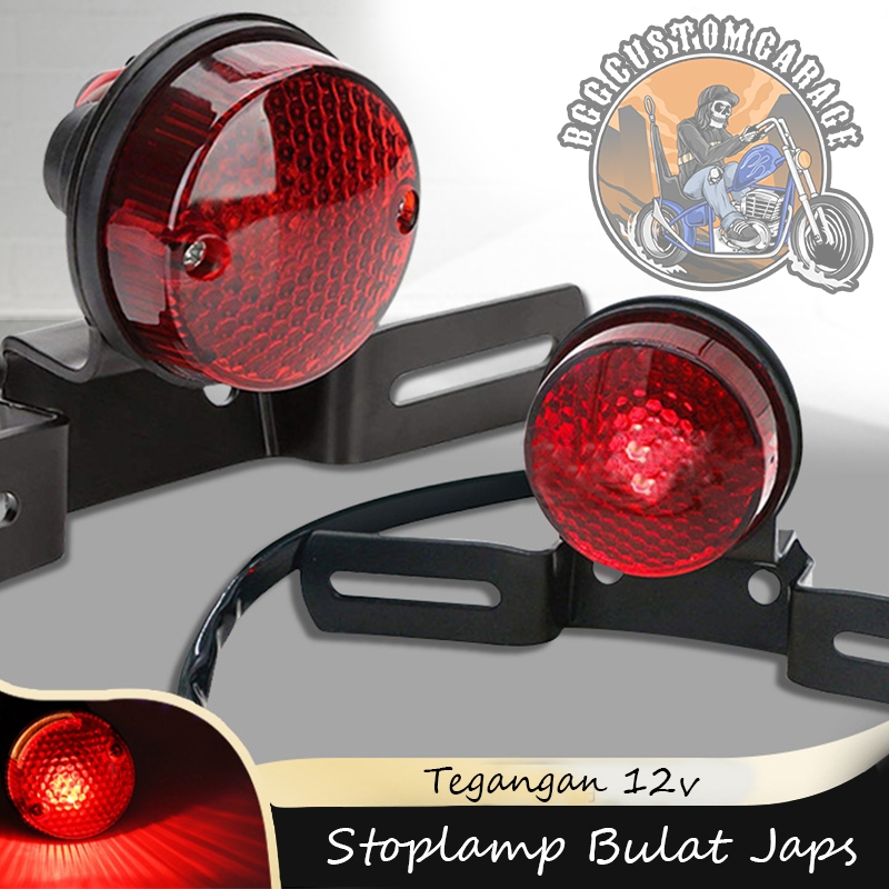 Jual Stoplamp Japs Bulat . Lampu motor custom japstyle chopper bobber ...
