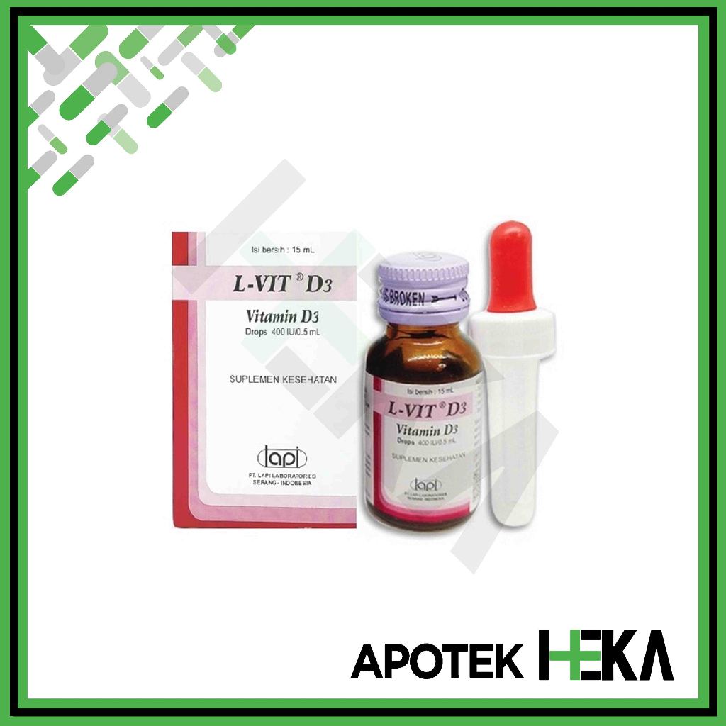 Jual L-Vit D3 Drops 400 IU 1 Botol - Vitamin D3 | Shopee Indonesia