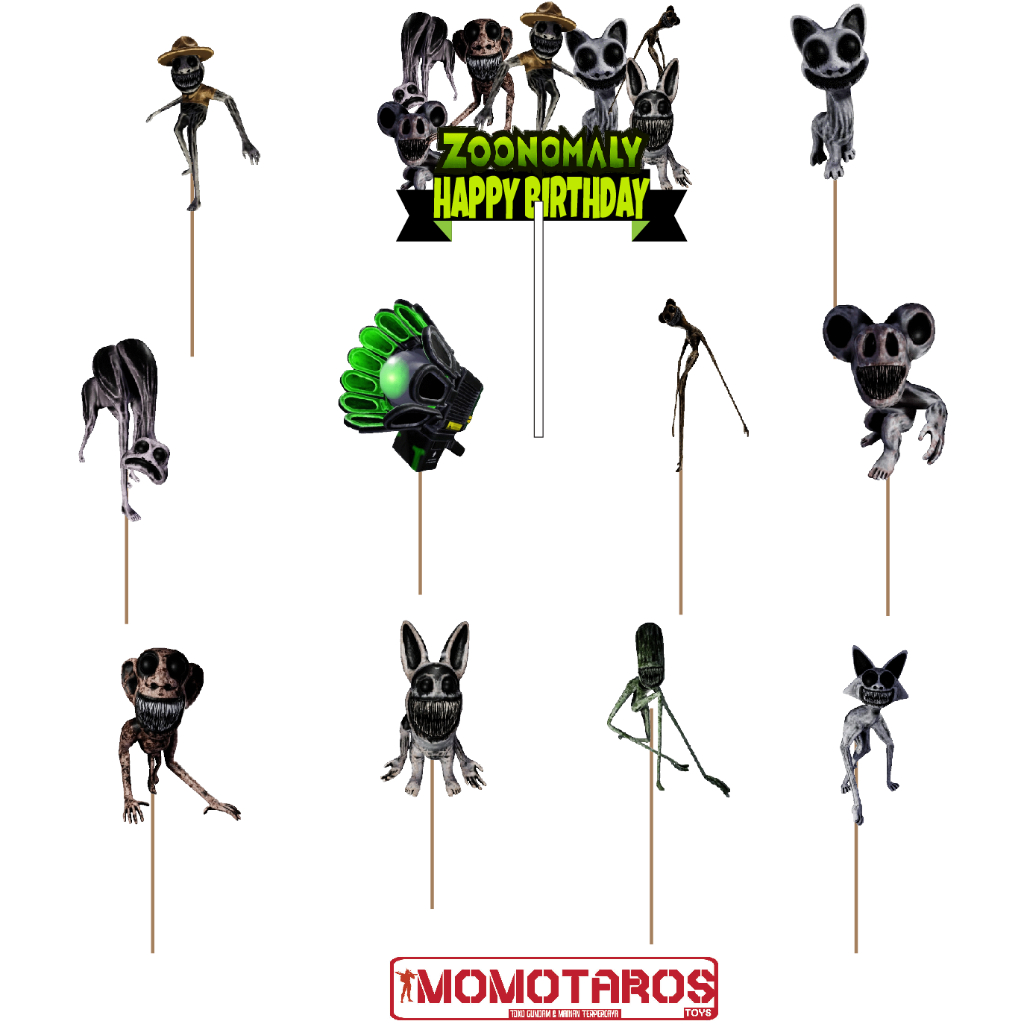 Jual Topper cake Zoonomaly isi 11 pcs | Shopee Indonesia