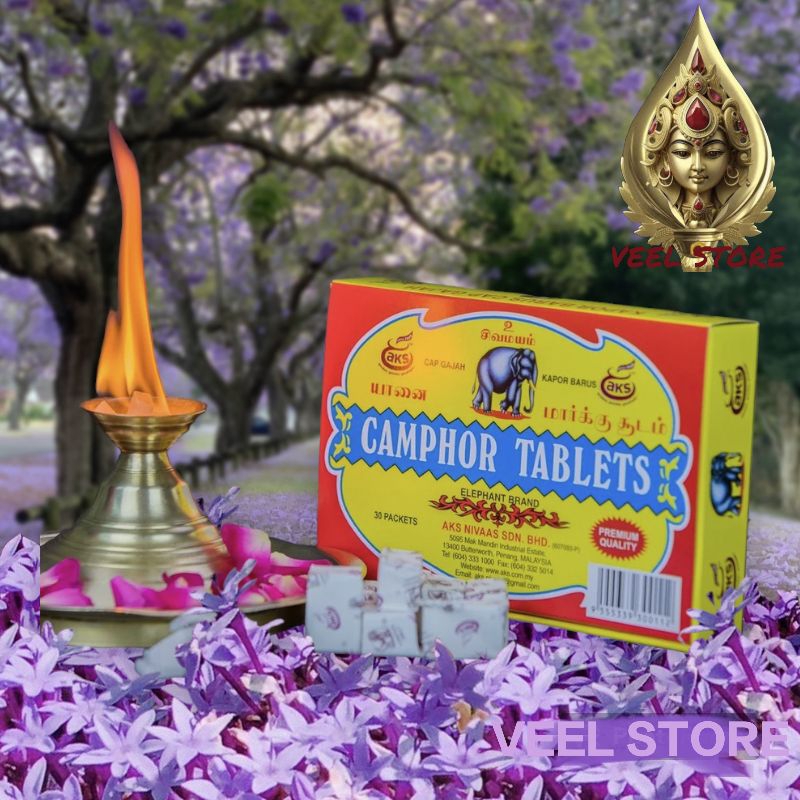 Jual AKS SMOKE CAMPHOR TABLETS / KAPOR BARUS CAP GAJAH/ SUDAM (1 BOX 30 ...