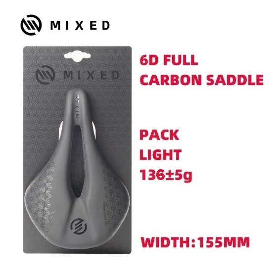 Jual Sadel Sepeda MIXED 6D Carbon Aero Ultralight Roadbike MTB saddle ...