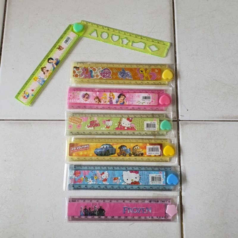 Jual Mistar / Penggaris / Ruler 30 cm Lipat Fancy | Shopee Indonesia