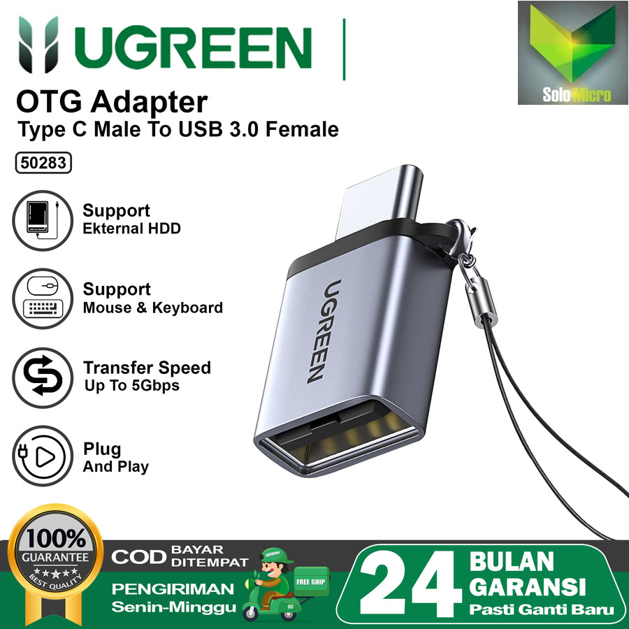 Jual UGREEN Adapter OTG On The Go USB 3.1 Type C To USB 3.0 Female ...