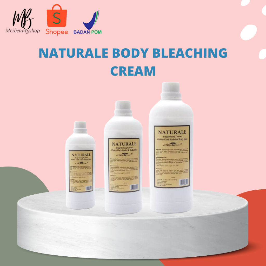 Jual NATURALE Brightening Cream BLEACHING 250GR/500GR/1000gr | Shopee ...