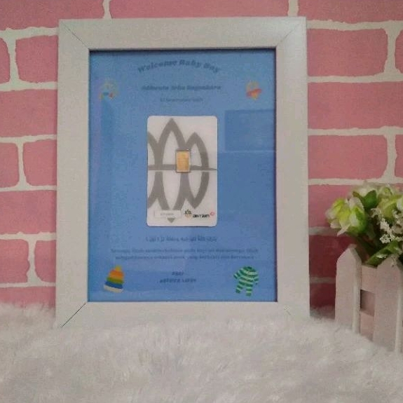 Jual NazhifaSakhy - Bingkai Pigura Frame Gift Series - Welcome Baby Boy ...