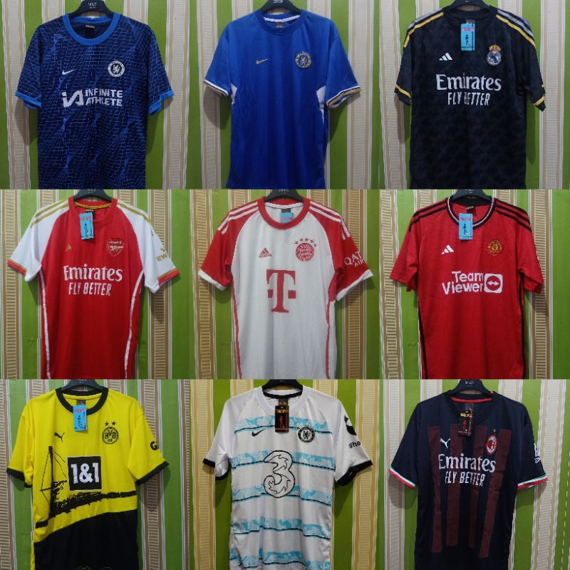 Jual Jersey Bola Lokal Club Liga Eropa Iggris Italia Spanyol Jerman ...