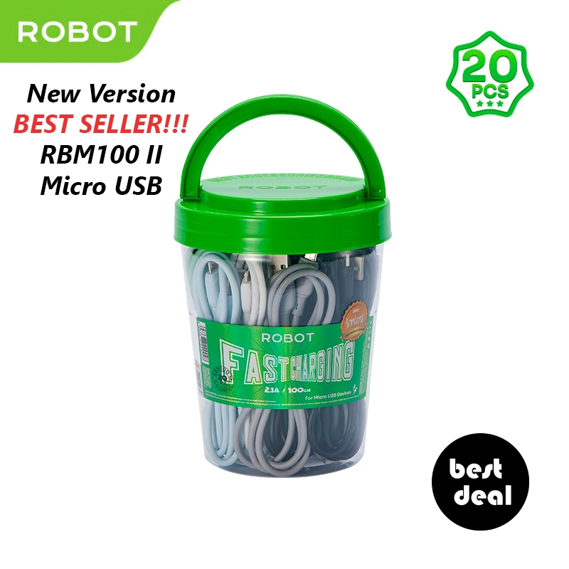 Jual Robot RBM100 II Micro USB Kabel Data Cable (isi 20 Pcs) new RBM100S | Shopee Indonesia