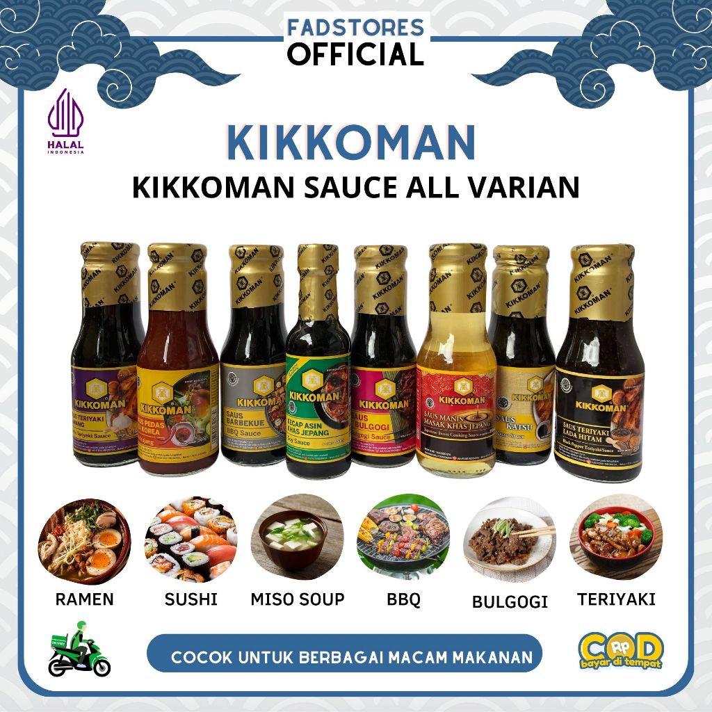 Jual Kikkoman All Varian - Kikkoman Soy Sauce - Kikkoman Mirin ...