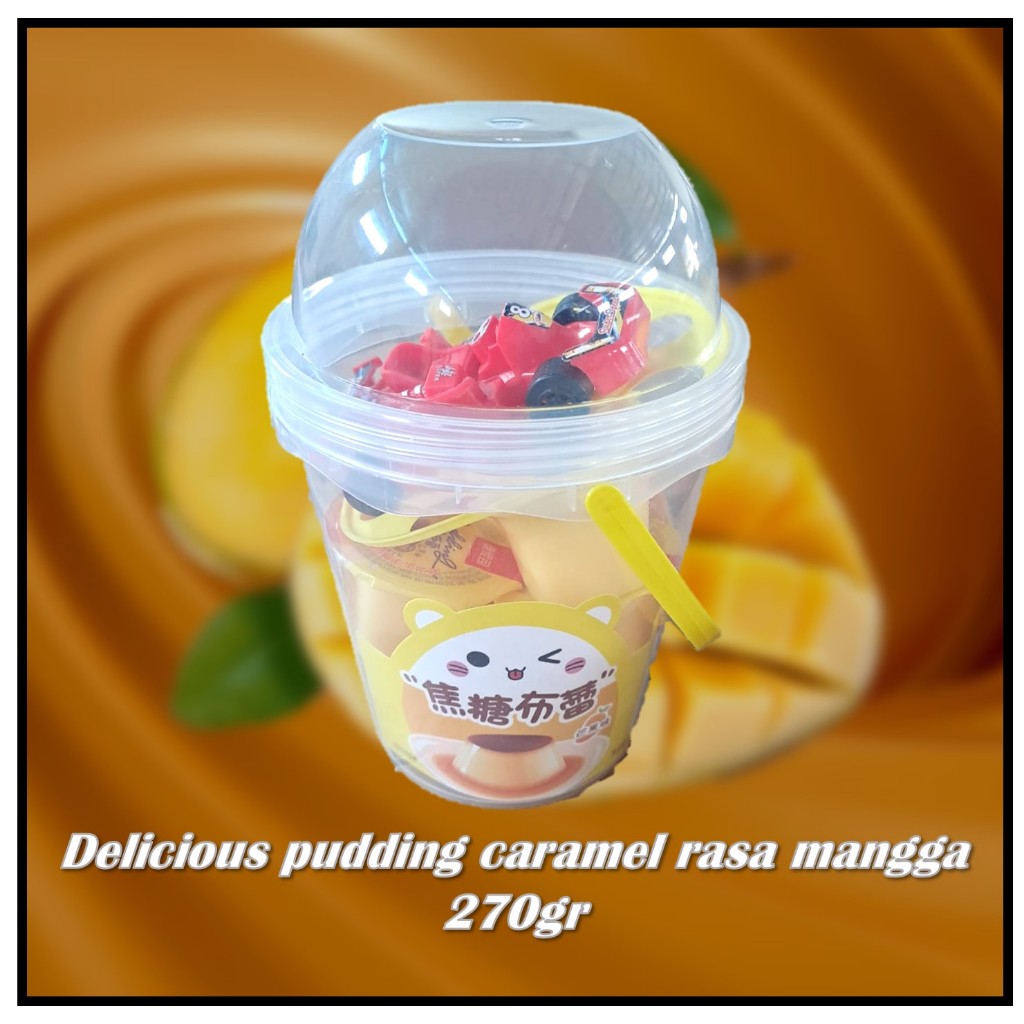 Jual Delicious pudding caramel rasa mangga 270gr | Shopee Indonesia