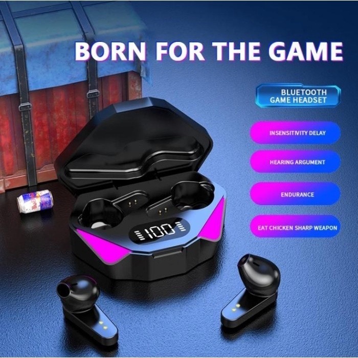 Jual Gaming Earphone Bluetooth 5.3 TWS T23 (X15) No Delay Low Latency ...