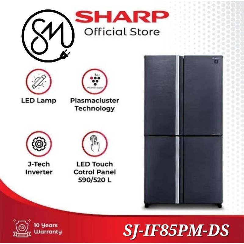 Jual Kulkas Sharp Side by side SJ-IF85PM-DS 590L SJIF85PMDS J-Tech ...