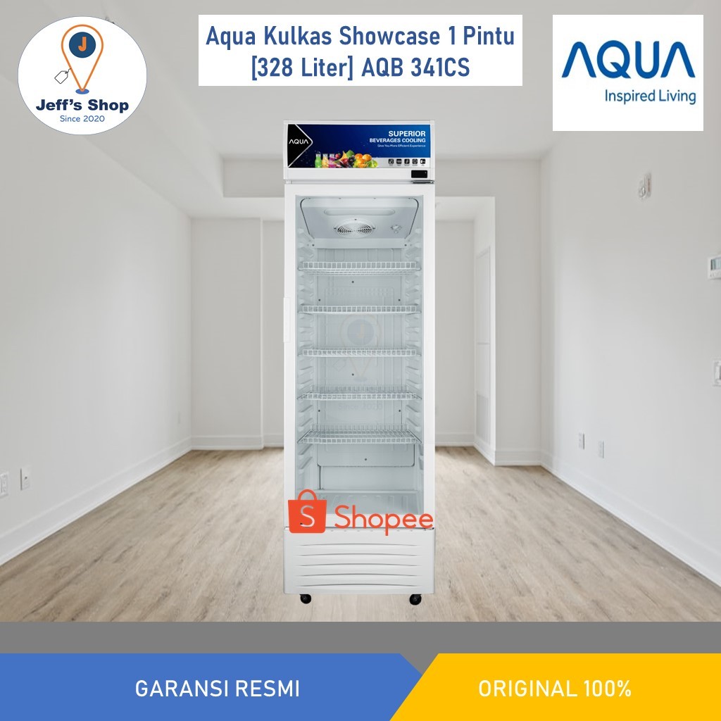 Jual Aqua Showcase 1 Pintu [338 Liter] AQB 341CS | Shopee Indonesia