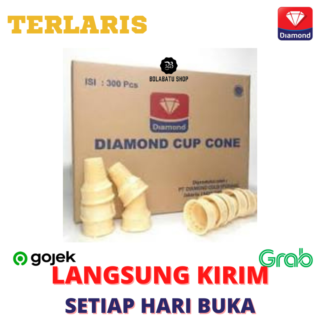 Jual Diamond Cone Ice Cream Isi 10 Kue Es krim | Shopee Indonesia
