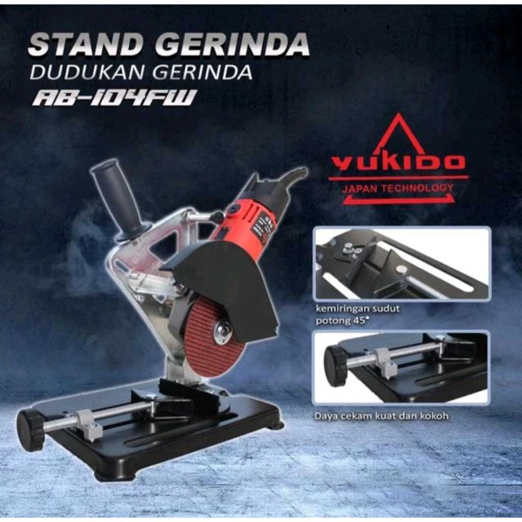 Jual Dudukan Gerinda Tangan YUKIDO Stand For Angle Grinder BAHAN FULL ...