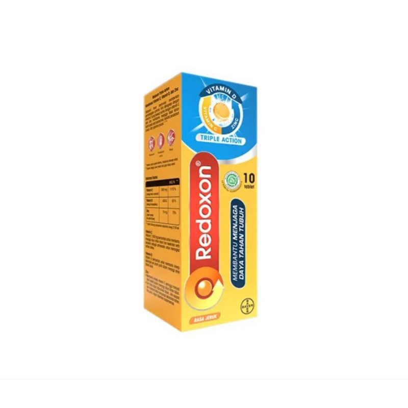 Jual Redoxon Triple Action Effervescent 10 Tablet(harga promo) | Shopee ...