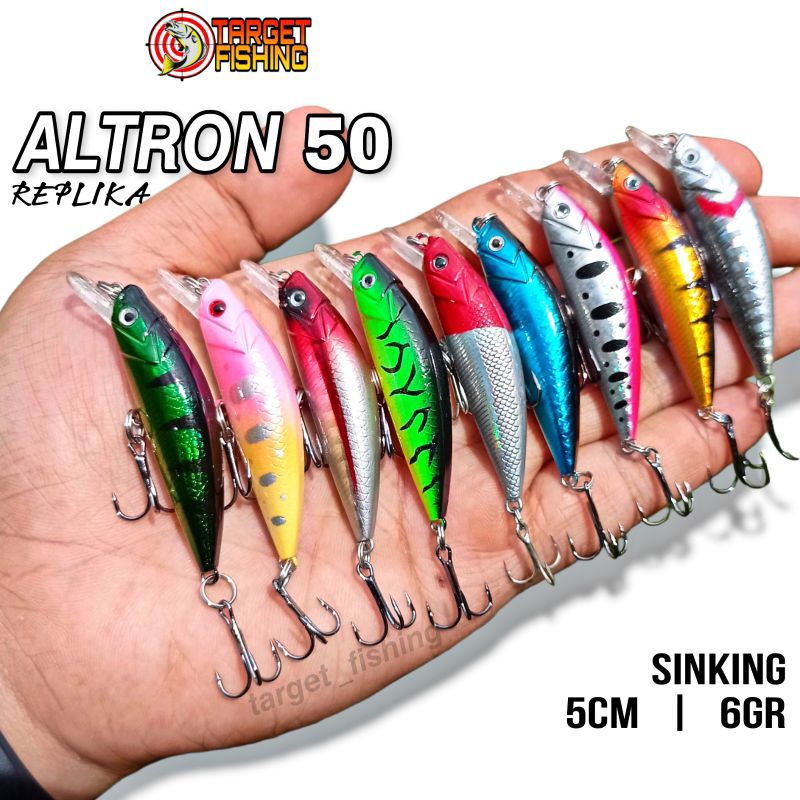 Jual Minnow UL Altron 6gr Sinking - Lure Casting Ultralight Minow Umpan Hampala Barramundi ...