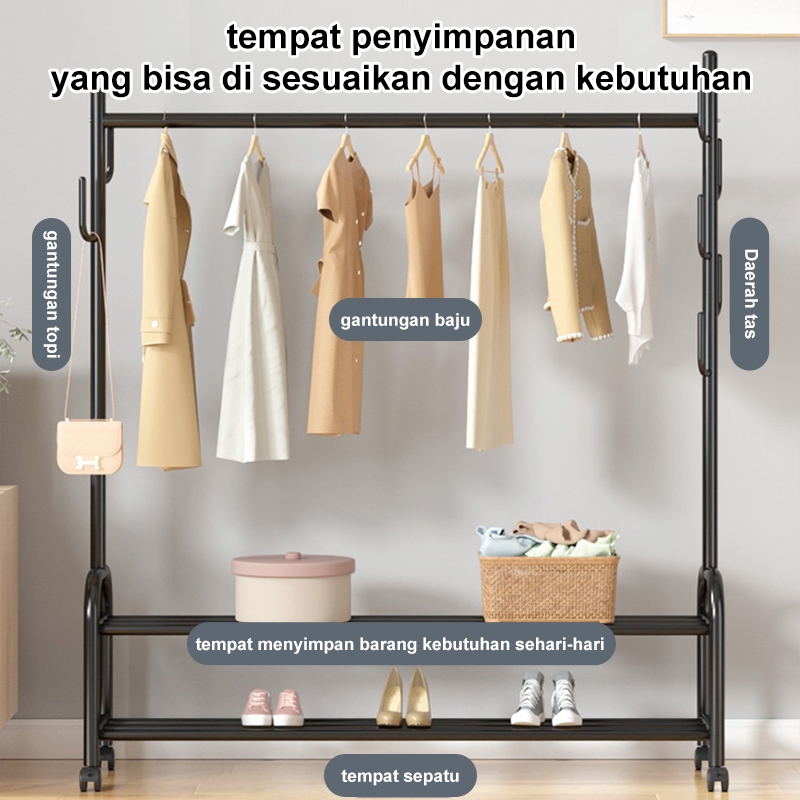 Jual Stand Hanger Display Butik Stand Hanger Single Rak Baju Gantung ...